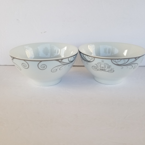 Dining | Rare Zrike Disney Princess Cinderella Fairy Godmother Bowls ...